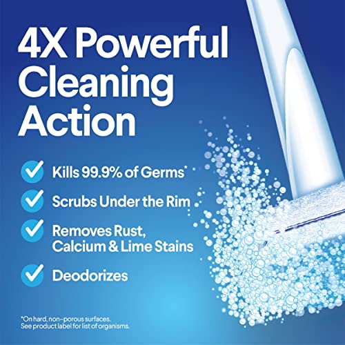 Clorox Toilet Wand Disinfecting Refills, Toilet and Bathroom Cleaning, Toilet Brush Heads, Disposable Wand Heads, Rainforest Rush, 30 Count