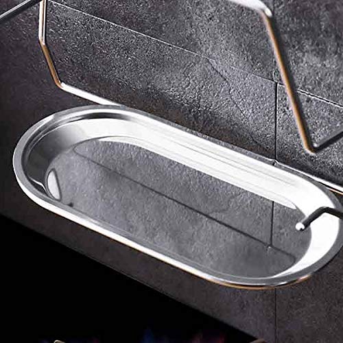 XJJZS 3 Layer Silver Anti-fall Stainless Steel Drying Pan Pot Rack Cover Lid Rest Stand Spoon Holder Kitchen Tool