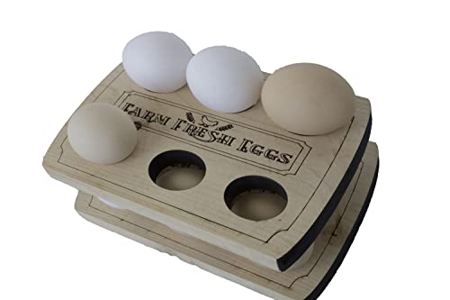 Farm Fresh Egg Holders | Egg Holder countertop | Egg Storage | Cedar Wooden Egg Tray | Wood Egg Rack | Made in USA