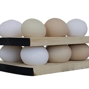 Farm Fresh Egg Holders | Egg Holder countertop | Egg Storage | Cedar Wooden Egg Tray | Wood Egg Rack | Made in USA