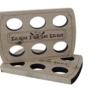 Farm Fresh Egg Holders | Egg Holder countertop | Egg Storage | Cedar Wooden Egg Tray | Wood Egg Rack | Made in USA