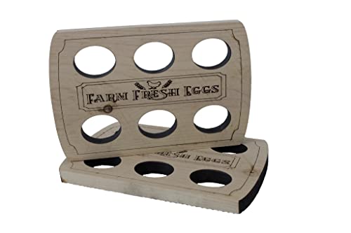 Farm Fresh Egg Holders | Egg Holder countertop | Egg Storage | Cedar Wooden Egg Tray | Wood Egg Rack | Made in USA