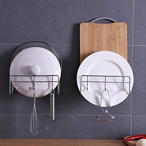 XJJZS Kitchen Pot Lid Holder Organizer Rack Storage Pan Lid Multi-layer Holder Rack Multi-layer Metal Rack Kitchen Tool