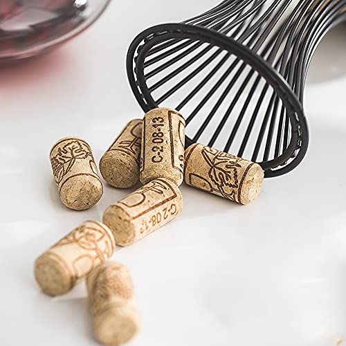 Shikha Wine Cork Holder,Cork Storage Display Wine Stopper Table Cork Container for Decoration(Matte black)