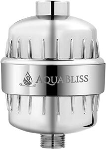 aquabliss high output revitalizing shower filter – reduces dry itchy skin, dandruff, eczema, and dramatically improves the condition of your skin, hair and nails – chrome (sf100)