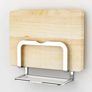 XJJZS Simple Cutting Board Pot Cover Rack Multifunctional Thickened Cutting Board Rack Kitchen Rag Rack