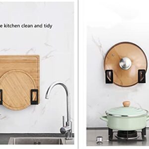 stainless steel pan Lid Holder wall-mounted pan Lid Holder black Pan Lid Holders wall-mounted chopping board rack stainless steel Chopping Board Rack Chopping Board Rack Kitchen wall holder