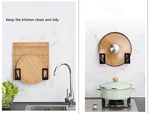 stainless steel pan Lid Holder wall-mounted pan Lid Holder black Pan Lid Holders wall-mounted chopping board rack stainless steel Chopping Board Rack Chopping Board Rack Kitchen wall holder