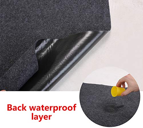 Drekan Under Sink Mat,Absorbent/Waterproof， Kitchen Cabinet Mat, Sink Drip Protector Tray ，Capture spilled liquid and mixture — Protects Cabinets，Non-slip absorbent material，Washable (36'' x 24'')