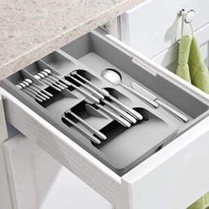 Kitchen DrawerStore Expandable Set，Expandable Plastic Kitchen Cabinet Drawer Storage Organizer Tray - for Storing Organizing Cutlery, Spoons, Cooking Utensils, Gadgets