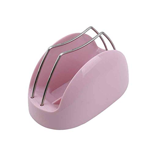 XJJZS Kitchen Organizer Pot Lid Rack Plastic Spoon Holder Pot Lid Shelf Cooking Dish Rack Pan Cover Stand Kitchen Accessories (Color : Pink)