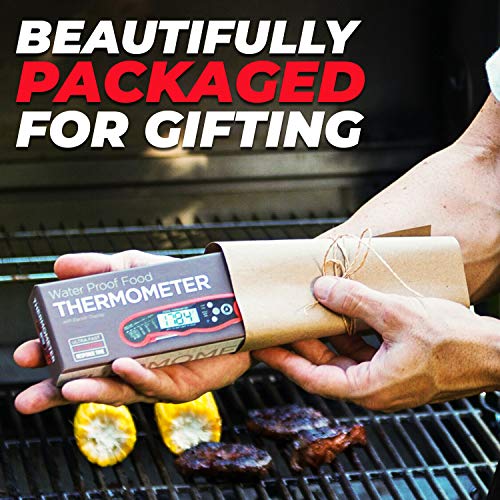 Alpha Grillers Instant Read Meat Thermometer for Grill and Cooking. Best Waterproof Ultra Fast Thermometer with Backlight & Calibration. Digital Food Probe for Kitchen, Outdoor Grilling and BBQ!