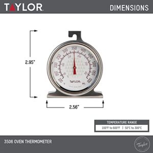 Taylor Precision Products Large 2.5 Inch Dial Kitchen Cooking Oven Thermometer