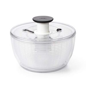 oxo good grips large salad spinner – 6.22 qt., white