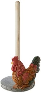 koehler 12553 12 inch country rooster paper towel holder