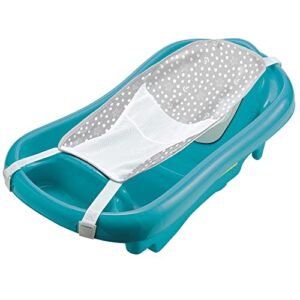 the first years sure comfort deluxe newborn to toddler tub, teal