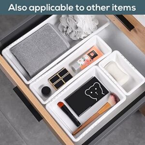 5 Pack Expandable Drawer Organizer for Utensils Holder, Adjustable Cutlery Tray, Drawer Dividers Organizer for Silverware, Flatware, Knives in Kitchen, Bedroom, Living Room (M)