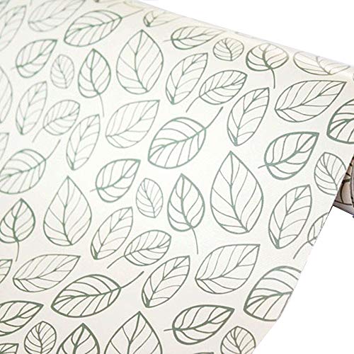 TaoGift Self Adhesive Vinyl Leaf Shelf Drawer Liner Contact Paper for Kitchen Cabinets Dresser Furnitue 17.7x117 Inches