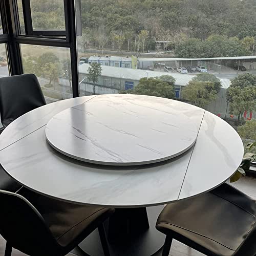 MMQQ Wood Round Table Top Dining Table Turntable 20-40in Rotating Serving Plate Large Lazy Susan Rotating Display Serving Tray for Home, 100cm(40inch)