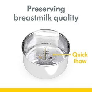 Medela Breast Milk Storage Bags, 100 Count, Ready to Use Breastmilk Bags for Breastfeeding, Self Standing Bag, Space Saving Flat Profile, Hygienically Pre-Sealed, 6 Ounce