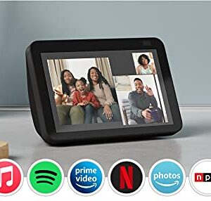 Echo Show 8 (2nd Gen, 2021 release) | HD smart display with Alexa and 13 MP camera | Charcoal