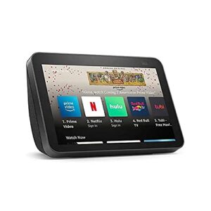 echo show 8 (2nd gen, 2021 release) | hd smart display with alexa and 13 mp camera | charcoal