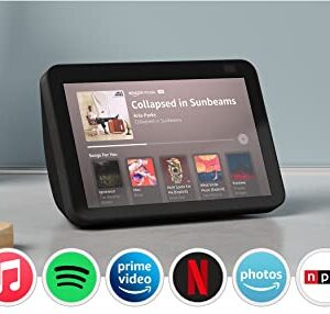 Echo Show 8 (2nd Gen, 2021 release) | HD smart display with Alexa and 13 MP camera | Charcoal