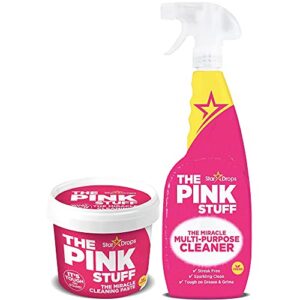 stardrops – the pink stuff – the miracle cleaning paste and multi-purpose spray 2-pack bundle ( 1 cleaning paste, 1 multi-purpose spray)