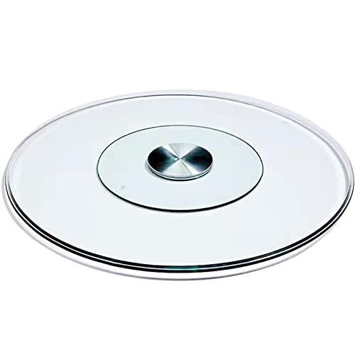 Lazy Susan,Tempered Glass Rotating Tray Tempered Glass Round Turntable Rotating Serving Tray for Dining Table Rotating Tray Glass Serving Plate