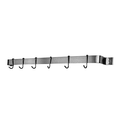 Enclume, Stainless Steel Handcrafted 30" Easy Mount Utensil Bar Wall Rack