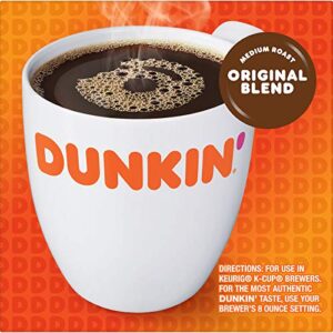 Dunkin' Original Blend Medium Roast Coffee, 88 Keurig K-Cup Pods