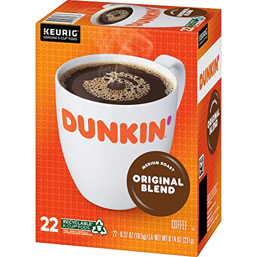 Dunkin' Original Blend Medium Roast Coffee, 88 Keurig K-Cup Pods