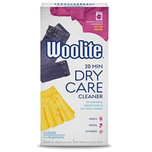 woolite at home dry cleaner, fresh scent, 6 cloths