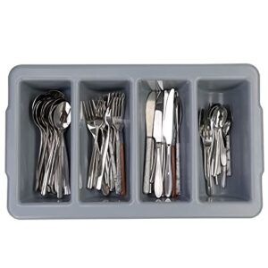 Minekkyes 4-Pack Utensil Drawer Organizer, Flatware Drawer Organizer, 4 Compartments Cutlery Trays