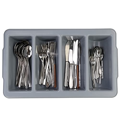 Minekkyes 4-Pack Utensil Drawer Organizer, Flatware Drawer Organizer, 4 Compartments Cutlery Trays