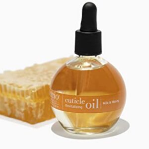 Cuccio Naturale Revitalizing- Hydrating Oil For Repaired Cuticles Overnight - Remedy For Damaged Skin And Thin Nails - Paraben /Cruelty-Free Formula - Milk And Honey - 2.5 Oz