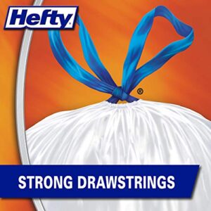 Hefty Strong Tall Kitchen Trash Bags, Unscented, 13 Gallon, 90 Count