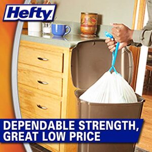 Hefty Strong Tall Kitchen Trash Bags, Unscented, 13 Gallon, 90 Count