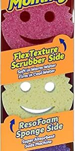 Scrub Daddy Scrub Mommy - Scratch-Free Multipurpose Dish Sponge - BPA Free & Made with Polymer Foam - Stain, Mold & Odor Resistant Kitchen Sponge (3 Count)