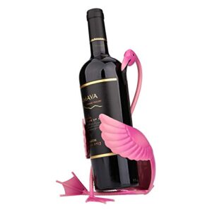 too-arts flamingo wine holder wine shelf metal sculpture home crafts decoration