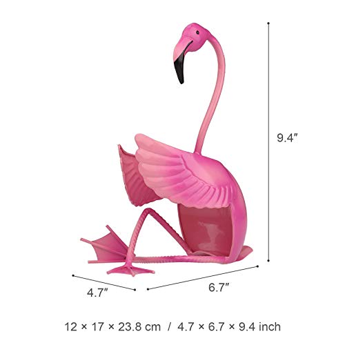 Too-arts Flamingo Wine Holder Wine Shelf Metal Sculpture Home Crafts Decoration