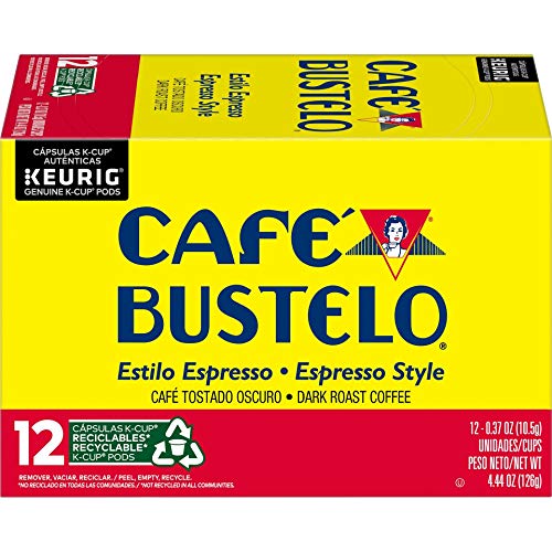 Café Bustelo Espresso Style Dark Roast Coffee, 72 Keurig K-Cup Pods