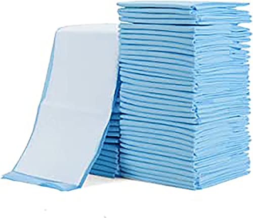 Rocinha 100 Pack Disposable Changing Pads Baby Disposable Underpads Waterproof Diaper Changing Pad Breathable Underpads Bed Table Protector Mat, 17 Inches x 13 Inches