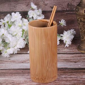 UPKOCH Wooden Bamboo Kitchen Utensil Holder Kitchen Utensil Storage Organizer Caddy For Chopsticks Forks Spoons Knives Tableware