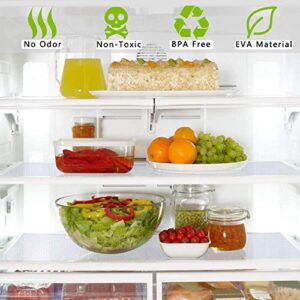 Non-Slip Transparent Waterproof, Oil-Proof Washable Refrigerator Mat/Pad/Liners for Shelves, Cabinet, Desks, Non-Adhesive, Anti-Slip Drawer Liner. Approx. 9’10” x 5.7” or (300cm x 45cm)