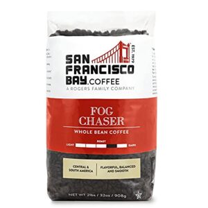 san francisco bay coffee fog chaser whole bean 2lb (32 ounce) medium dark roast