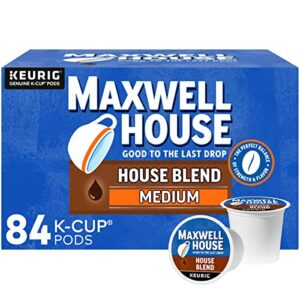 maxwell house house blend medium roast k-cup coffee pods (84 pods)