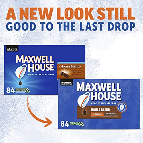 Maxwell House House Blend Medium Roast K-Cup Coffee Pods (84 Pods)