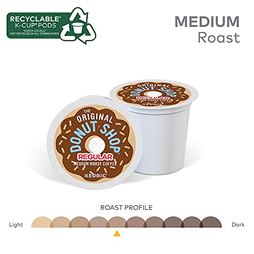 The Original Donut Shop Keurig Single-Serve K-Cup Pods, Regular Medium Roast Coffee, 72 Count