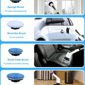 Electric Spin Scrubber, Leebein 2022 New Cordless Cleaning Brush with 8 Replaceable Drill Brush Heads, Tub and Floor Tile 360 Power Scrubber Mop with 54 Inch Adjustable Handle for Bathroom Kitchen Car